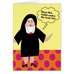 Funny Nun Birthday Cards - Greeting & Photo Cards | Zazzle