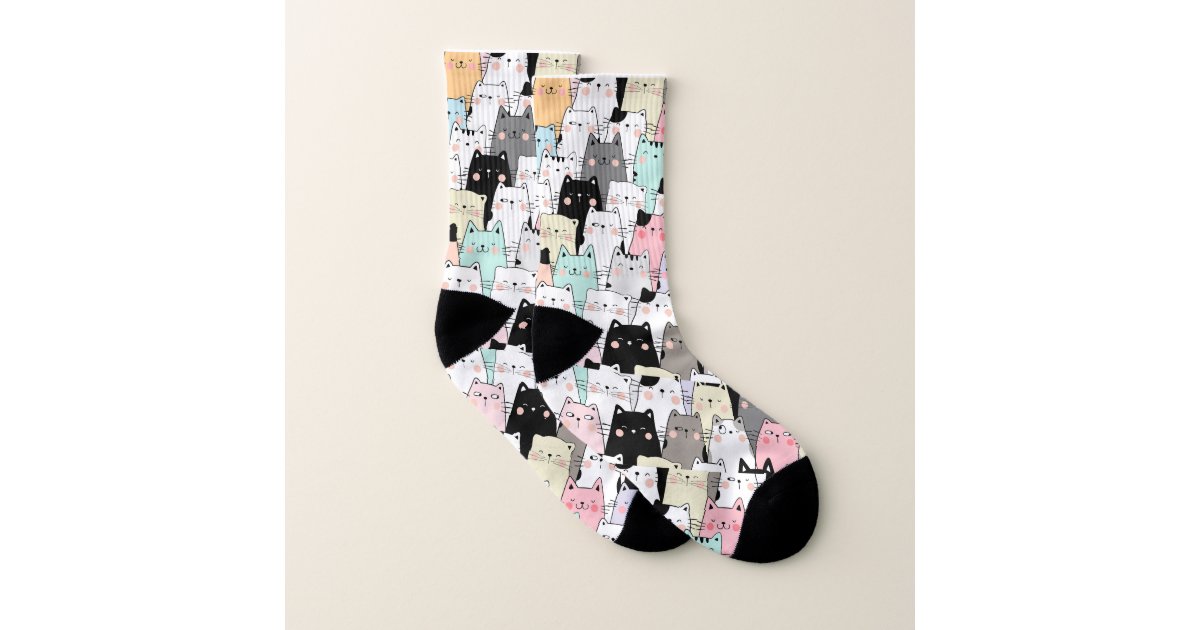 Funny Cats Socks | Zazzle