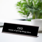 Funny CEO Desk Name Plates | Zazzle