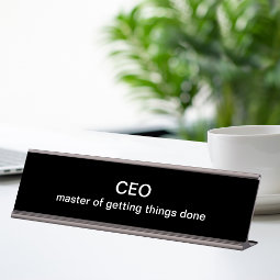 Funny CEO Desk Name Plates | Zazzle