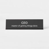 Funny CEO Desk Name Plates | Zazzle