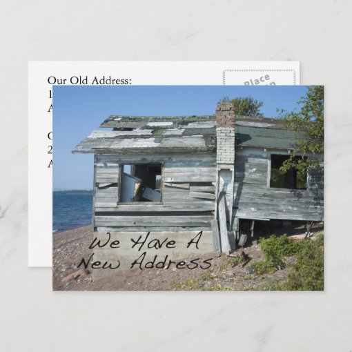 Funny Change of Address Card Seaside Home | Zazzle