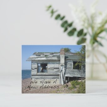 Funny Change of Address Card Seaside Home | Zazzle