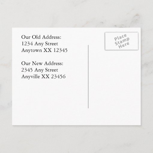 Funny Change of Address Card Seaside Home | Zazzle