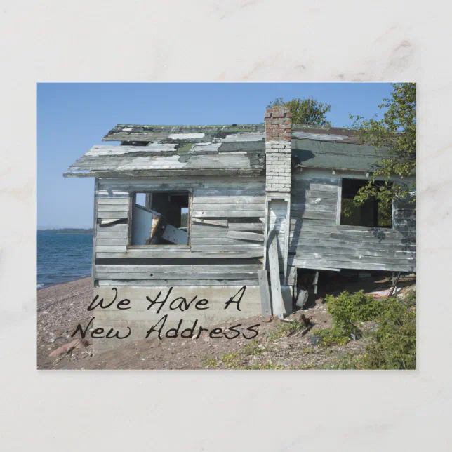 Funny Change of Address Card Seaside Home | Zazzle