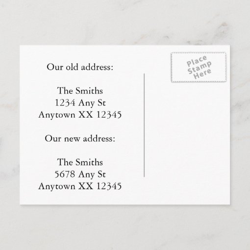 Funny Change of Address Card: Tin Roof Announcement Postcard | Zazzle