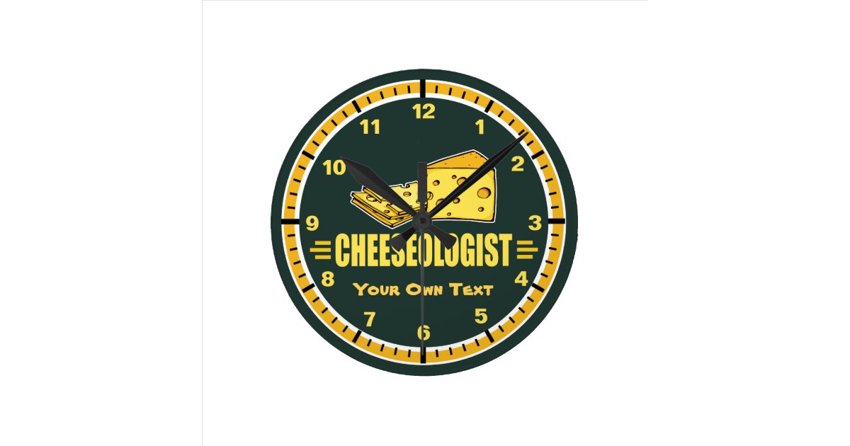 Funny Cheese Round Clock | Zazzle.com