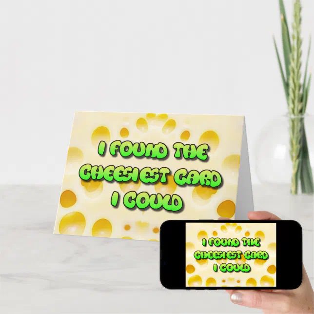 Funny Cheesy Birthday Card | Zazzle