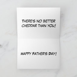 Funny Cheesy Father's Day Card | Zazzle