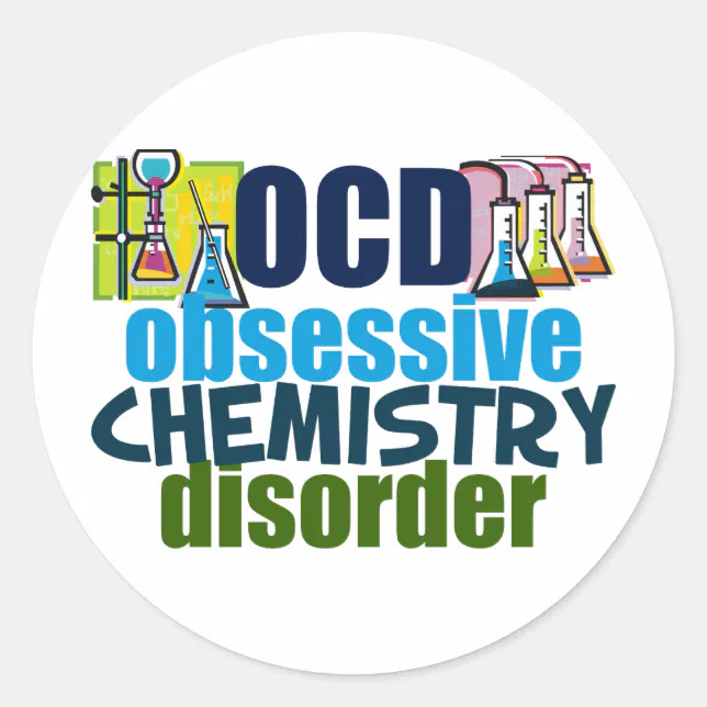 Funny Chemistry Classic Round Sticker | Zazzle