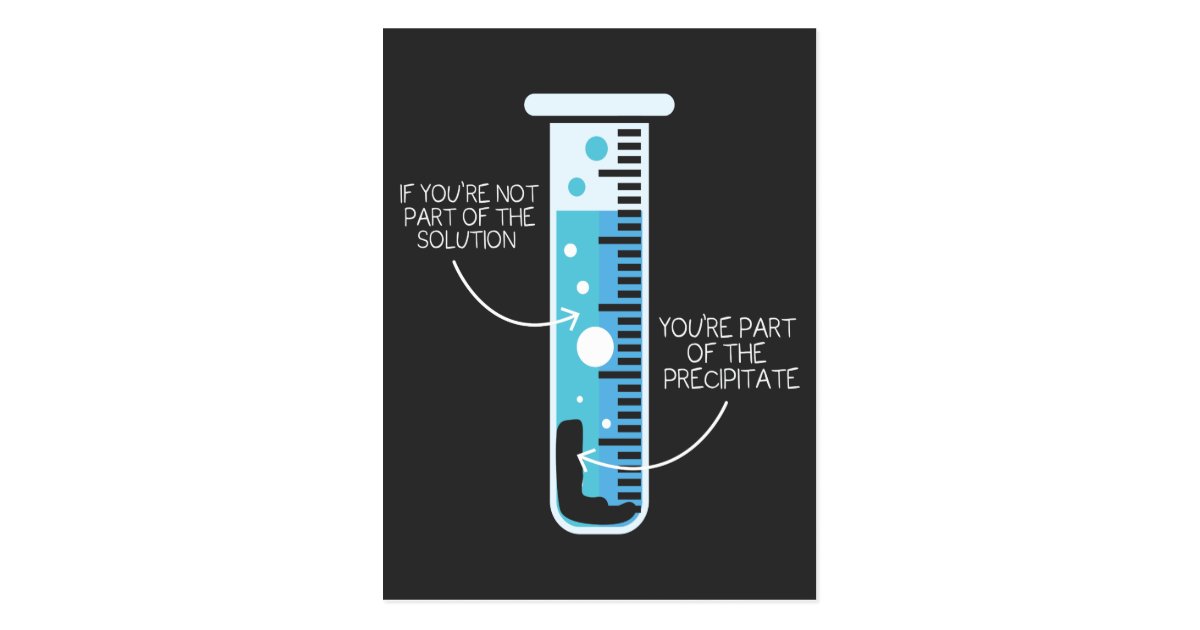 Funny Chemistry Joke Scientist Chemist Test Tube Postcard | Zazzle.com