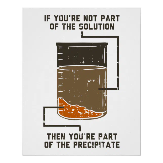 Funny Chemistry Laboratory Gag Poster | Zazzle