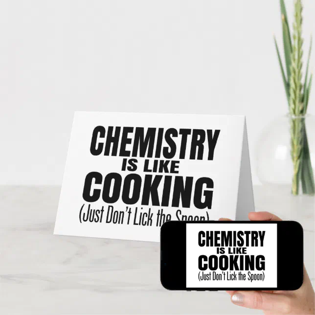 Funny Chemistry Teacher Quote Card | Zazzle