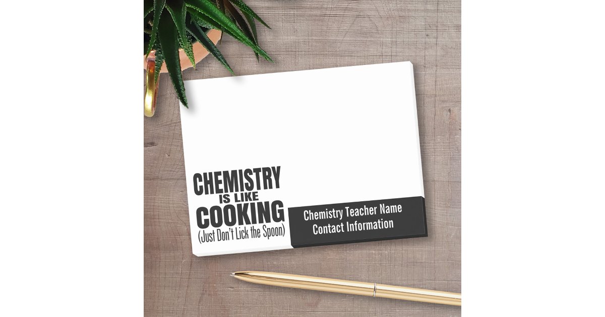 Funny Chemistry Teacher Quote Post-it Notes | Zazzle