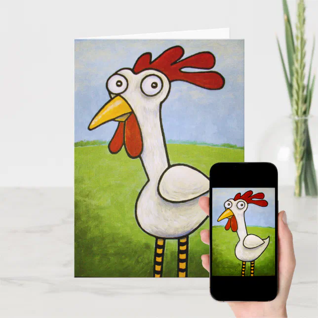 Funny Chicken Card | Zazzle