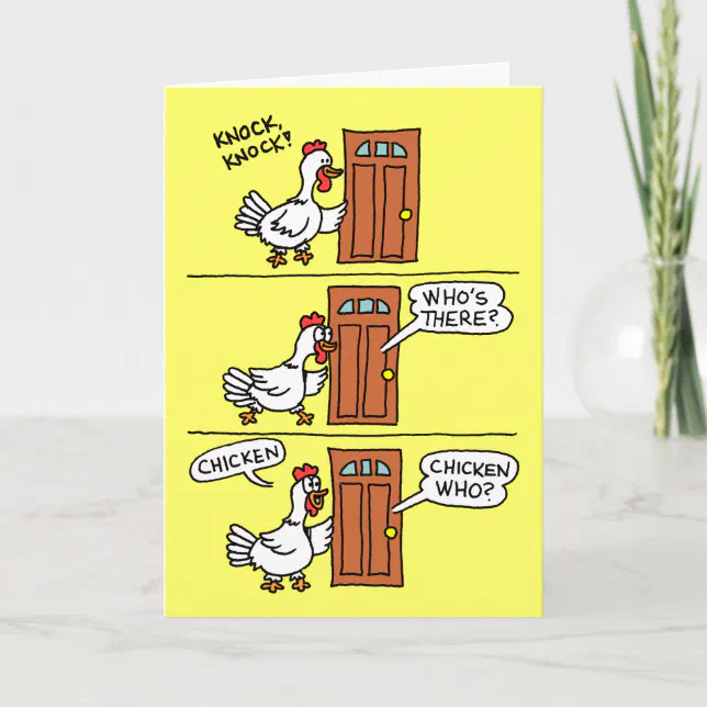 Funny Chicken Feel Better Soon Joke Card | Zazzle