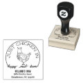 Funny Chicken Happy Mail Return Address Stamp | Zazzle