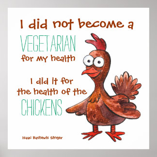 Funny Chicken Posters | Zazzle