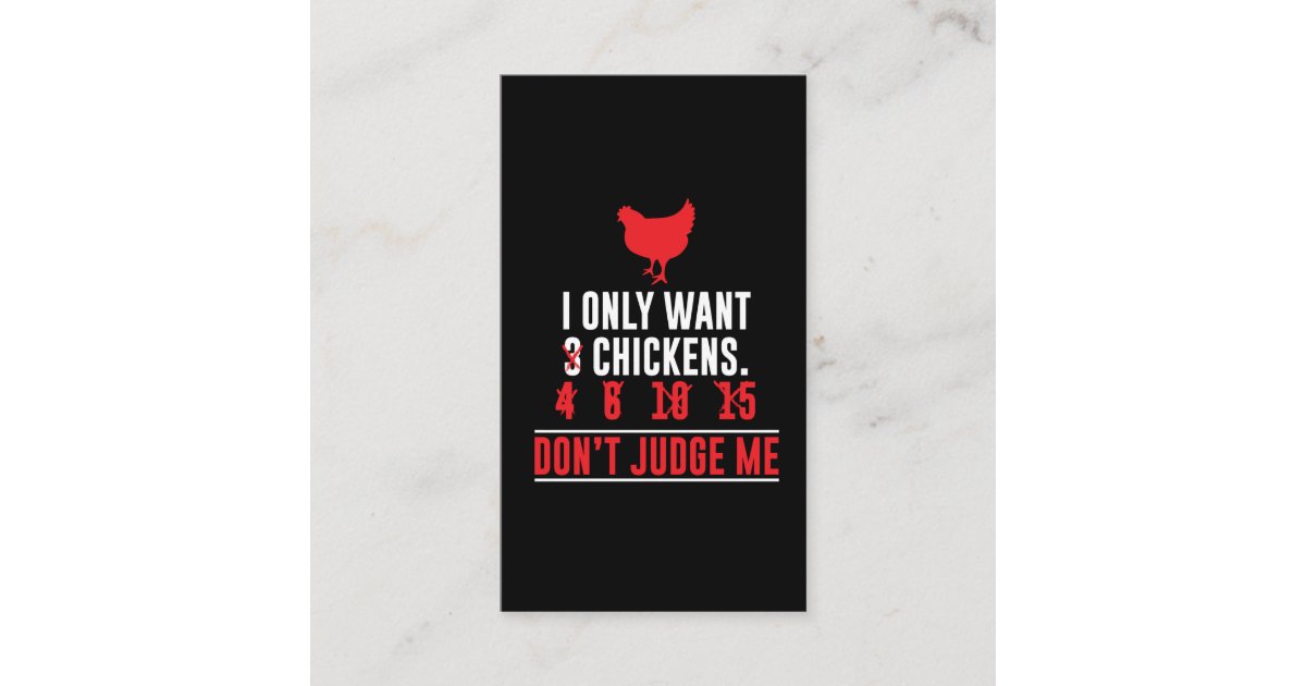 Funny Chicken Sayings - Animal Farm Gift Farmer Business Card | Zazzle