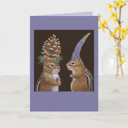 Funny chipmunk card | Zazzle