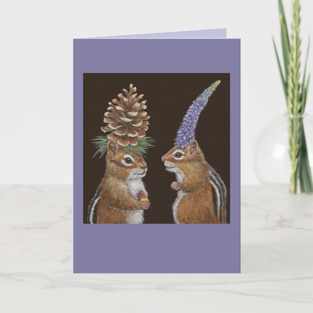 Funny chipmunk card | Zazzle