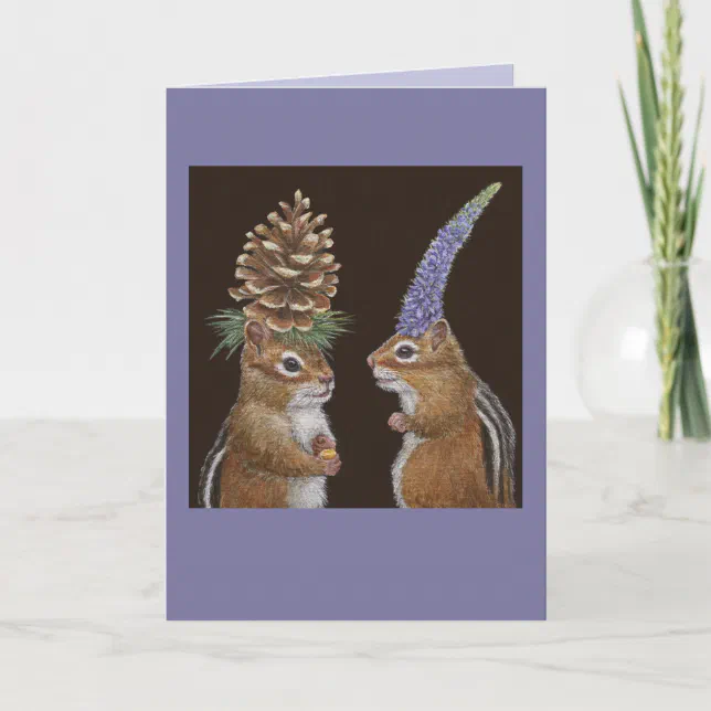Funny chipmunk card | Zazzle