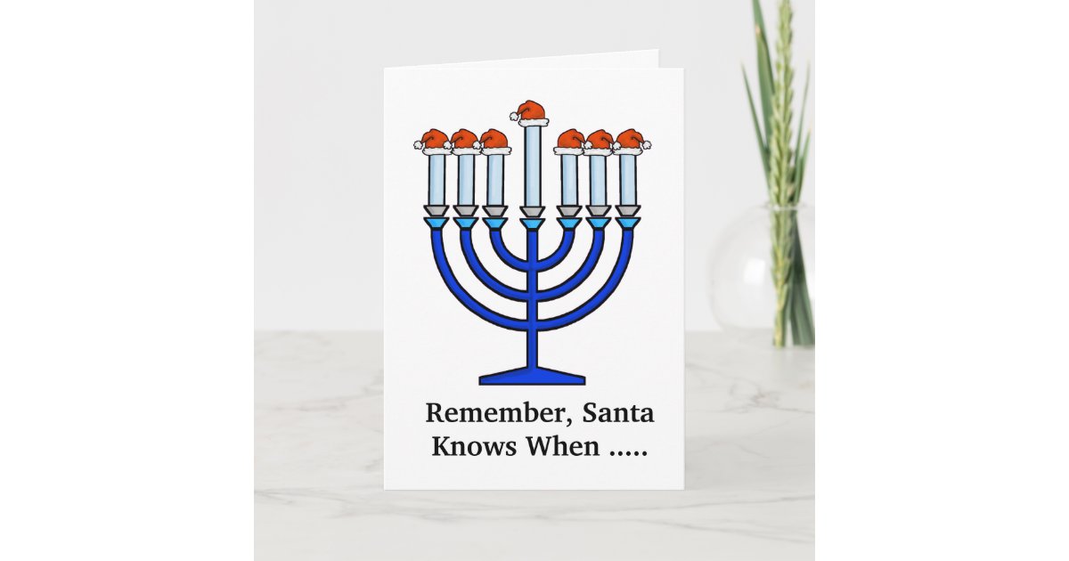 Funny Chrismukkah Shmendrik Greeting Card | Zazzle