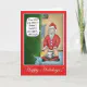 Funny Christmas Cards: Pit Stop Holiday Card | Zazzle