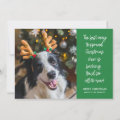 Funny Christmas Cheer Dog Photo Holiday Card | Zazzle
