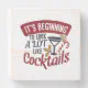 Funny Christmas Decor Cocktails Wooden Box Sign | Zazzle