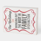 Funny Christmas Decor Wooden Box Sign | Zazzle