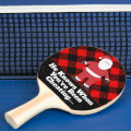 Funny Christmas Family Fun Santa Knows Cheating Ping Pong Paddle | Zazzle