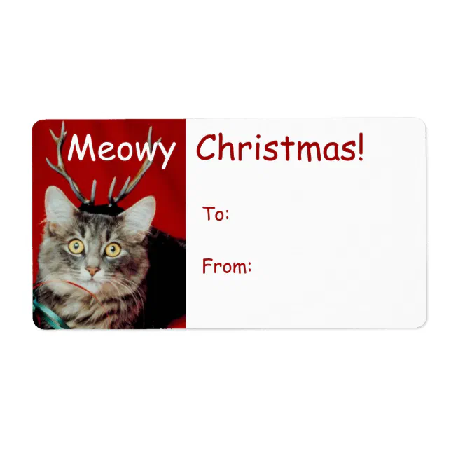 Funny Christmas Gift Tag Labels | Zazzle