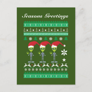 Alien Christmas Cards | Zazzle - 100% Satisfaction Guaranteed!