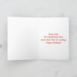 Funny Christmas Holidays Sayings Festive Bird Holiday Card | Zazzle