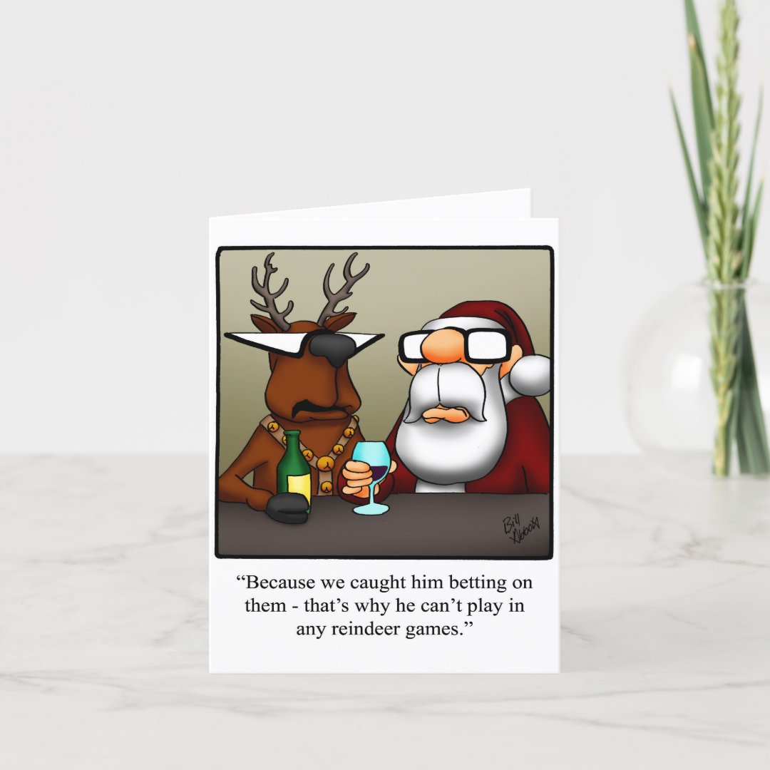 funny Christmas Humor Greeting Card | Zazzle