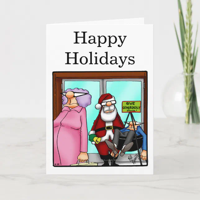 Funny Christmas Humor Greeting Card "Spectickles" | Zazzle