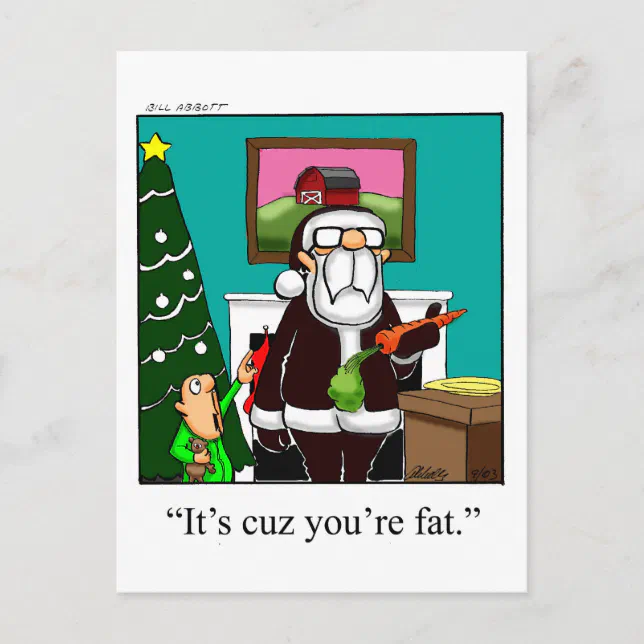 Funny Christmas Humor Postcard | Zazzle