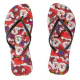 Funny Christmas Modern Whimsical Santa Collage Flip Flops | Zazzle