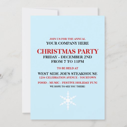 Funny Christmas Office Party Invitations | Zazzle