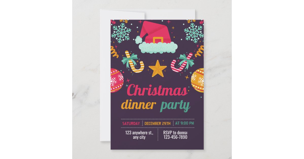 Funny Christmas Party invitation | Zazzle