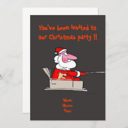 Funny Christmas Party Invitation | Zazzle