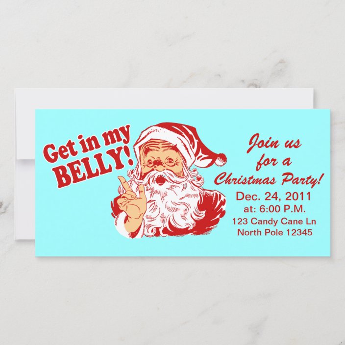 Funny Christmas Party Invitations | Zazzle.com