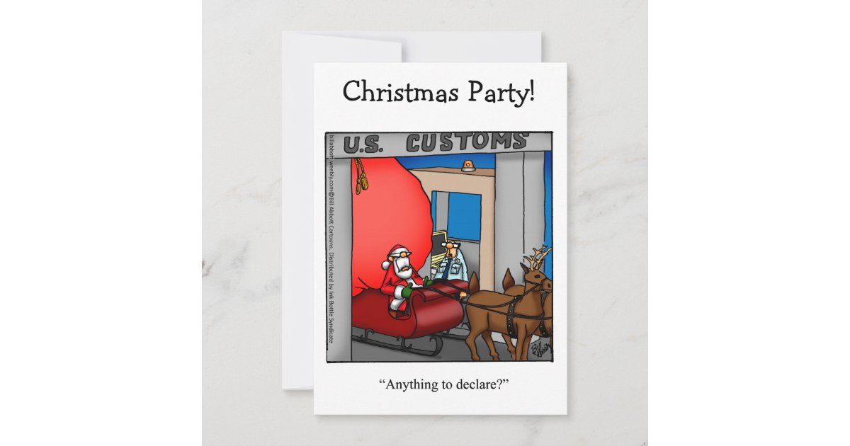 Funny Christmas Party Invitations | Zazzle