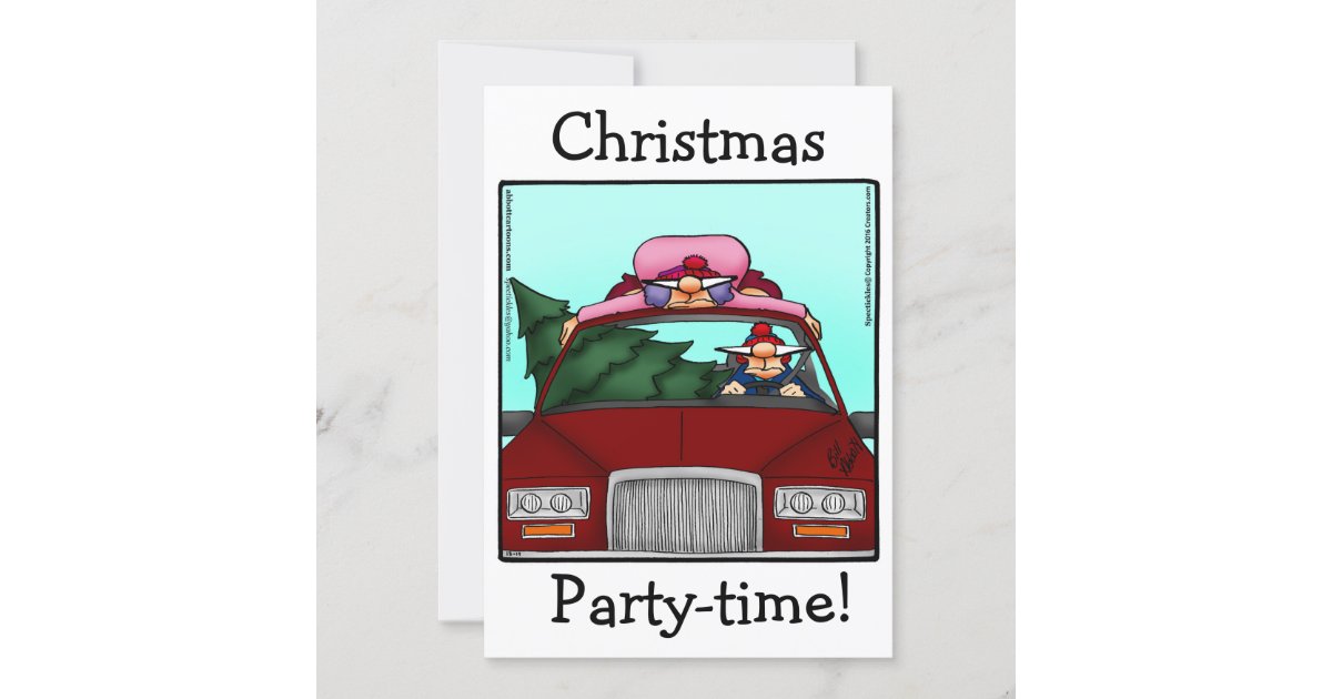 Funny Christmas Party Invitations | Zazzle