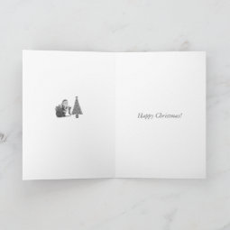 funny christmas poem santa and xmas tree card | Zazzle