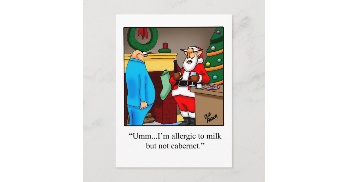 Funny Christmas Postcard | Zazzle