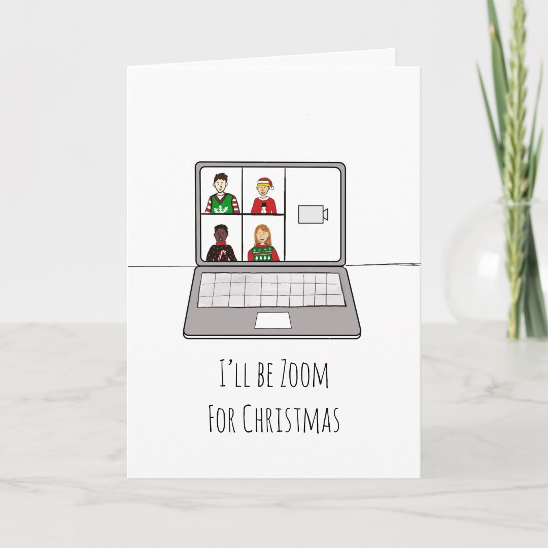 Funny Christmas Quarantine Social Distancing Card | Zazzle