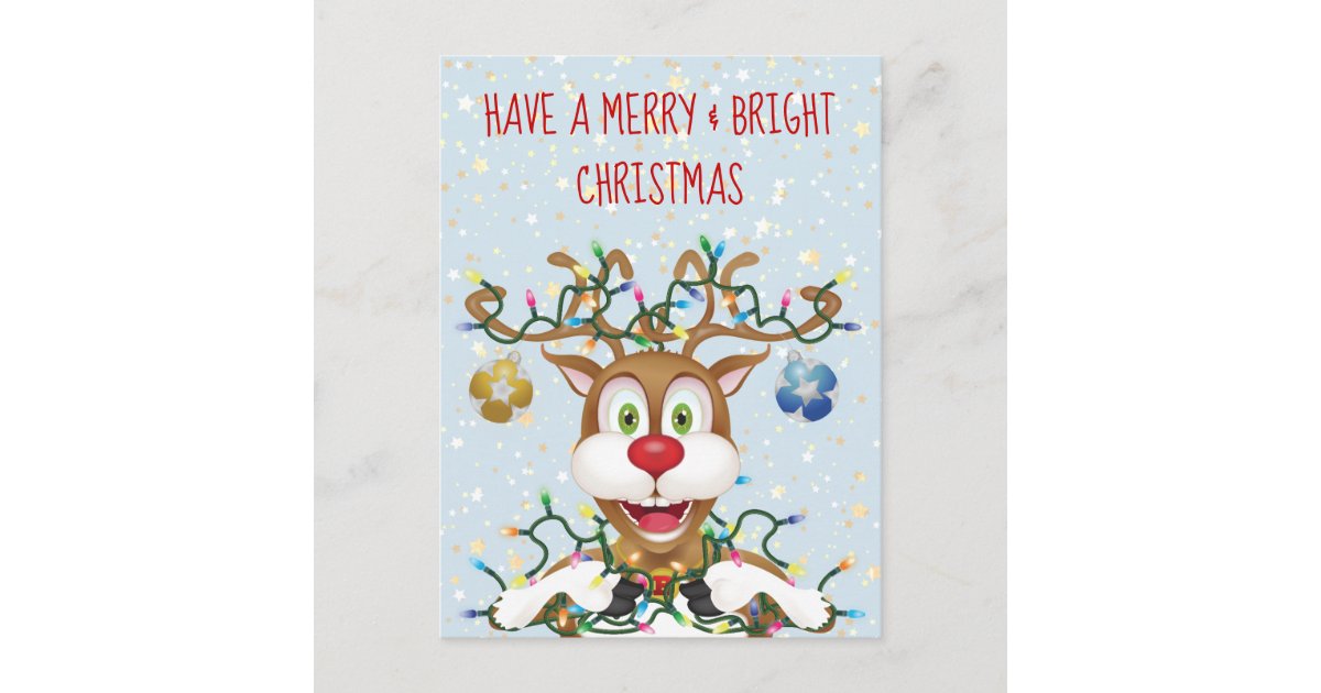Funny Christmas Reindeer Holiday Cheer | Zazzle