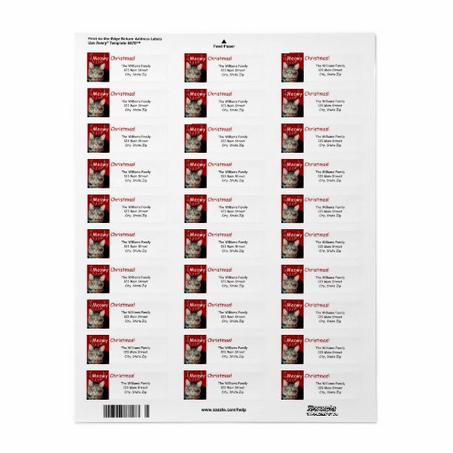 Funny Christmas Return Address Labels | Zazzle
